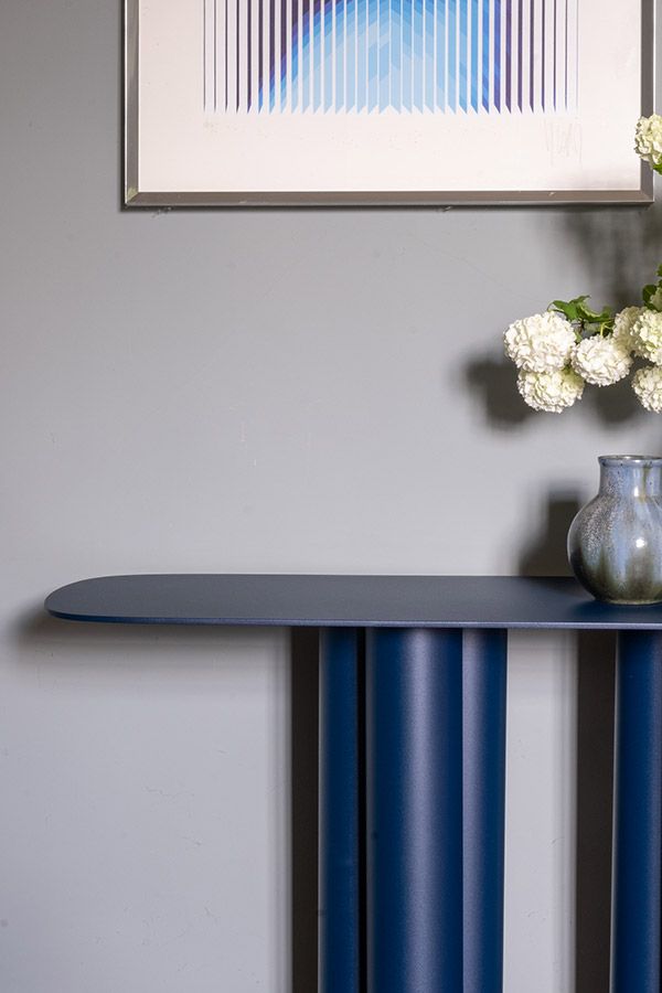 TRINITÉ - Console 110 cm, en métal thermolaqué - Design Laurence du Tilly